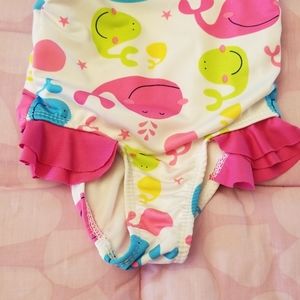 Wippette | Swim | Wippette Baby Pink White Ruffle Trim Swimsuit | Poshmark